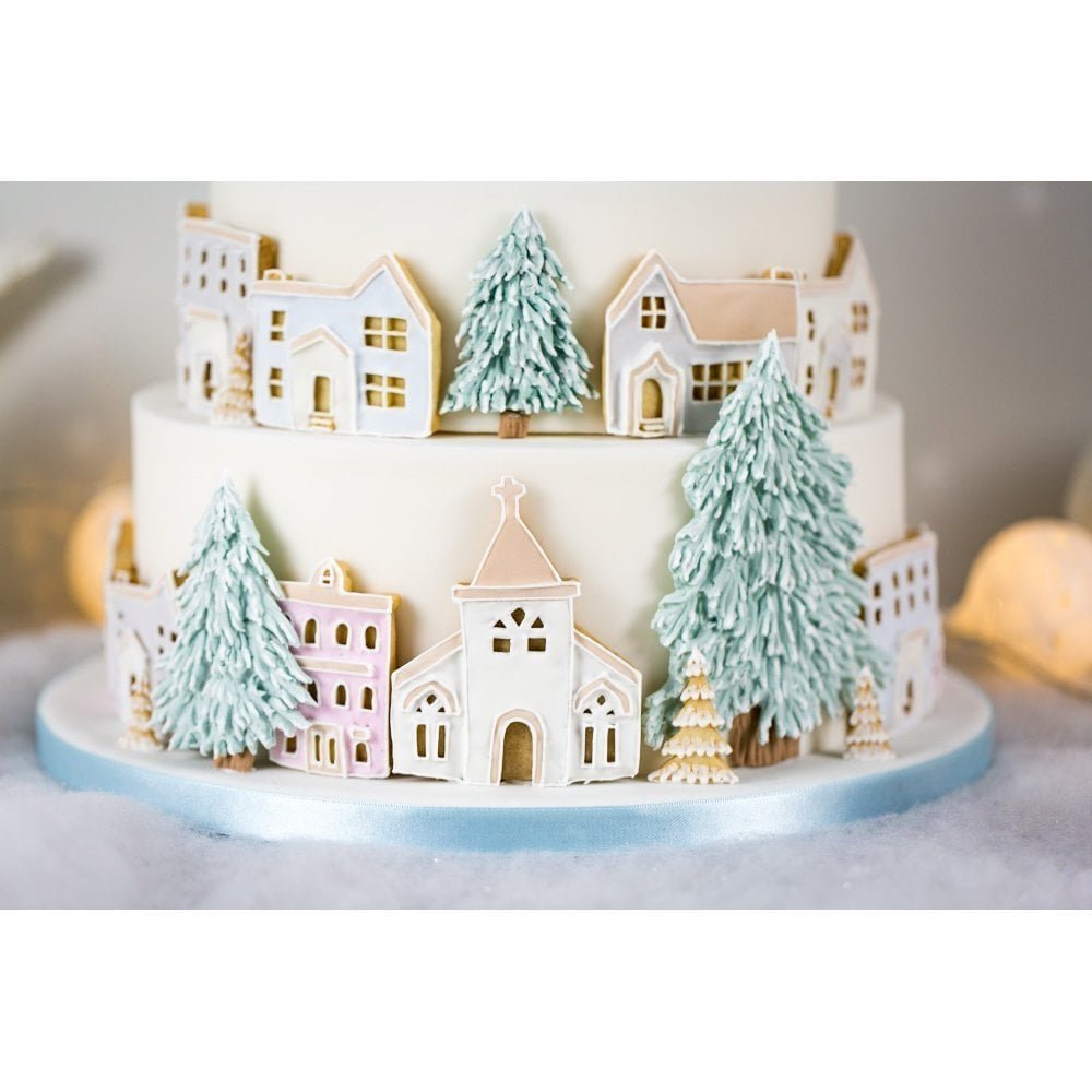 Molde winter village – Doces Tentações – Cake Design