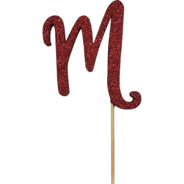 Topper Letra M – Doces Tentações – Cake Design